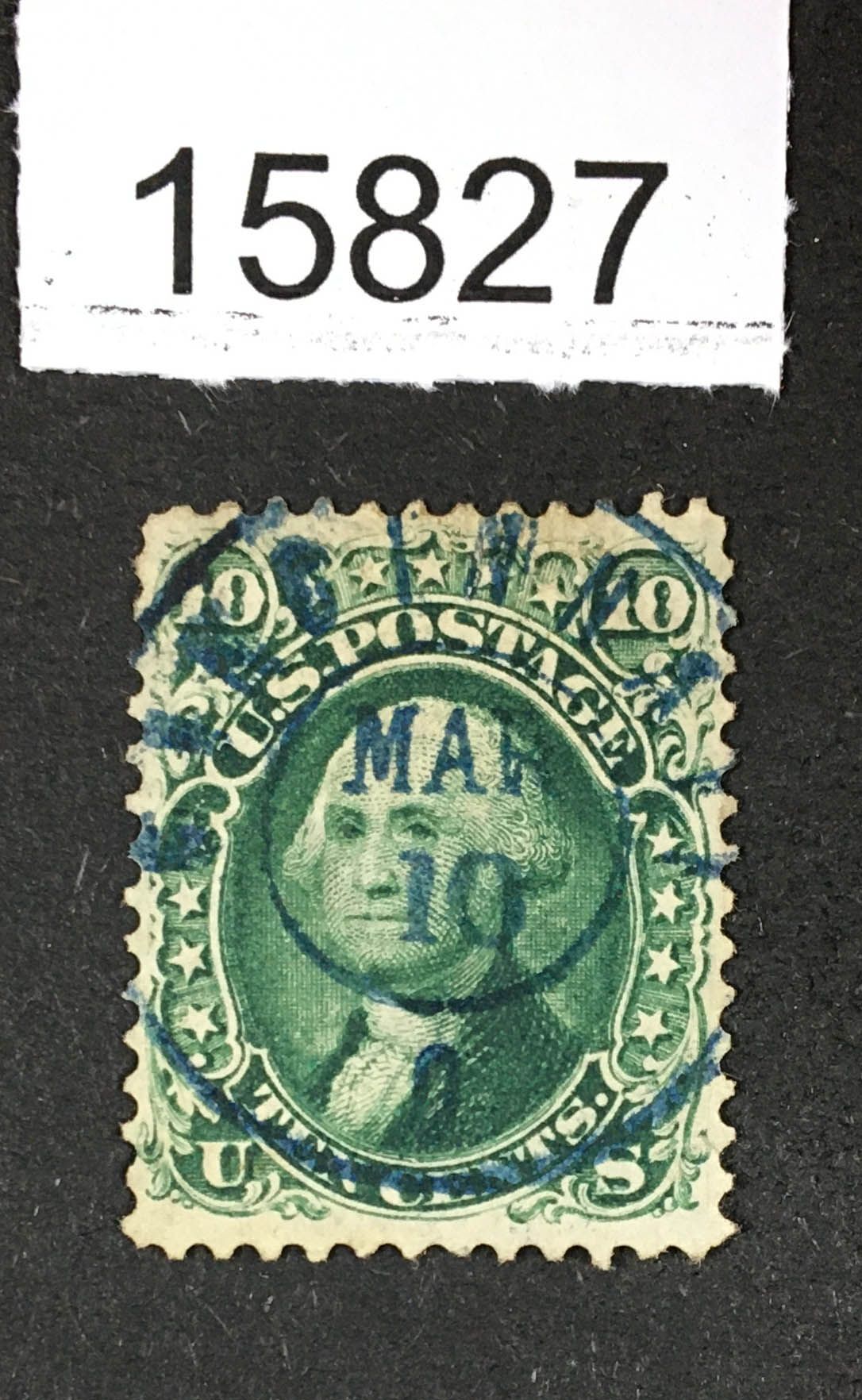 US Stamps # 68 Used SON Blue C.D.S $65 LOT #15827 | United States ...