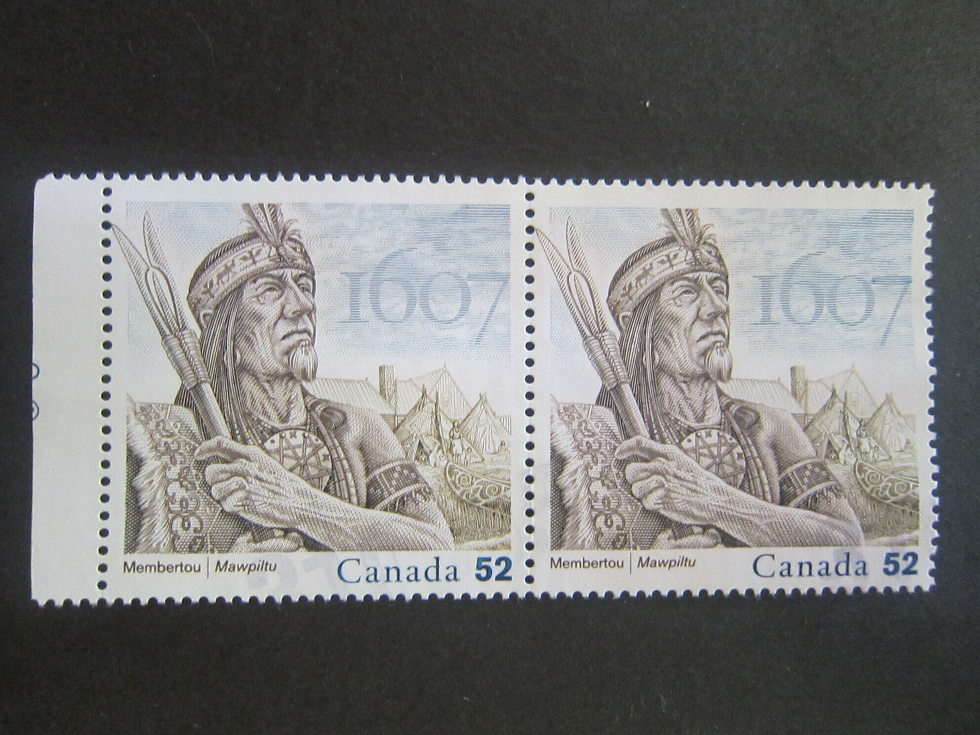 Canada #2226 Pair Chief MEMBERTOU Nice stamps {ca1370} | Canada ...