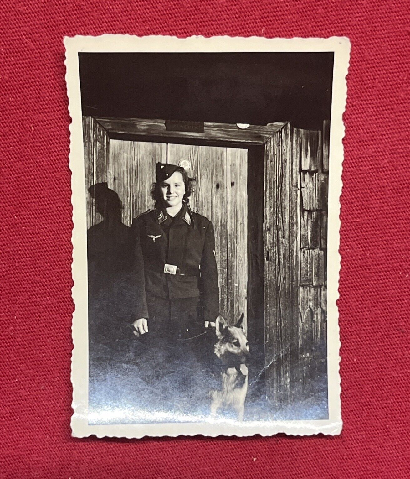 WW2 WWII Original German Military wartime photo Female Soldier W German ...