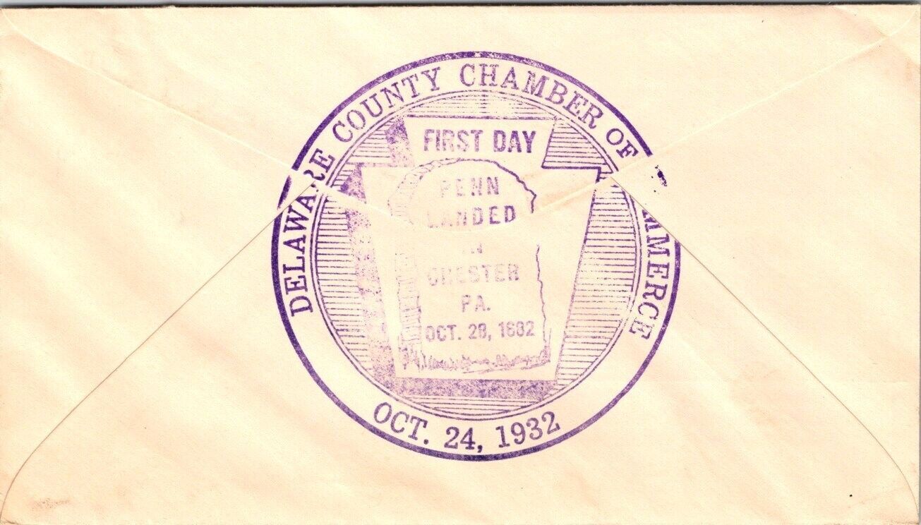 FDC 1932 SC #724 Anderson Cachet - Chester, PA - Single - F60828 ...
