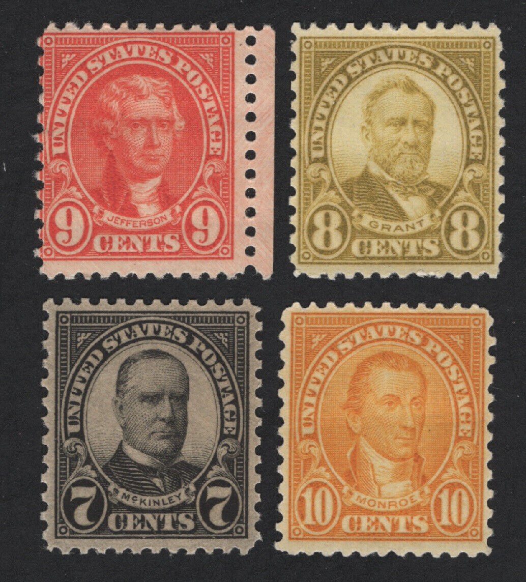 United States MINT Scott Number 639-42 MLH F-VF - BARNEYS | United ...