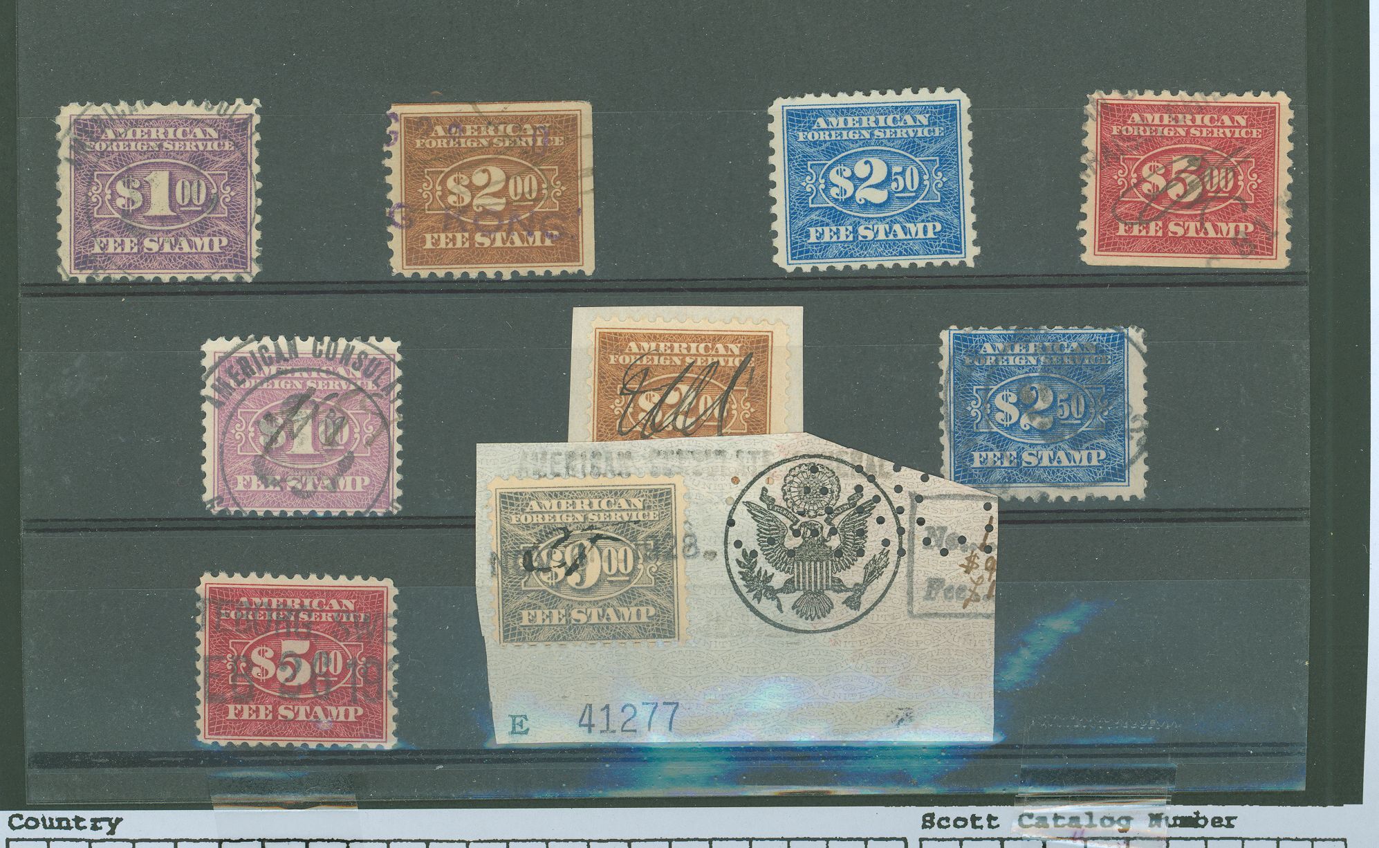 United States #RK27/RK38 | United States, Revenues - Consular Service ...