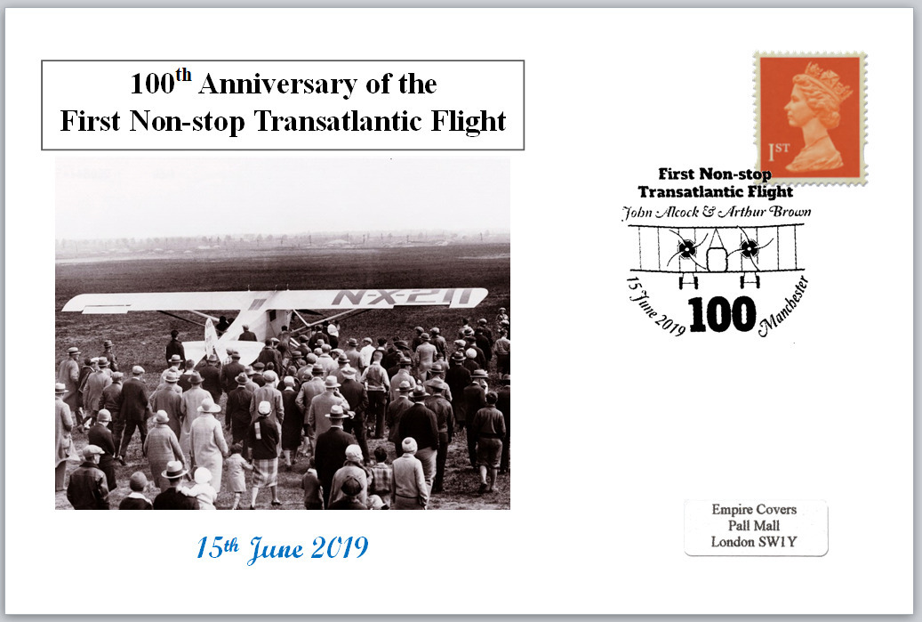 2019 100th anniversary first non-stop transatlantic flight aviation bi ...