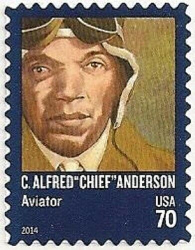 C. Alfred "Chief" Anderson Aviator 70 Cent Pane of 20 Stamps Scott 4879 ...