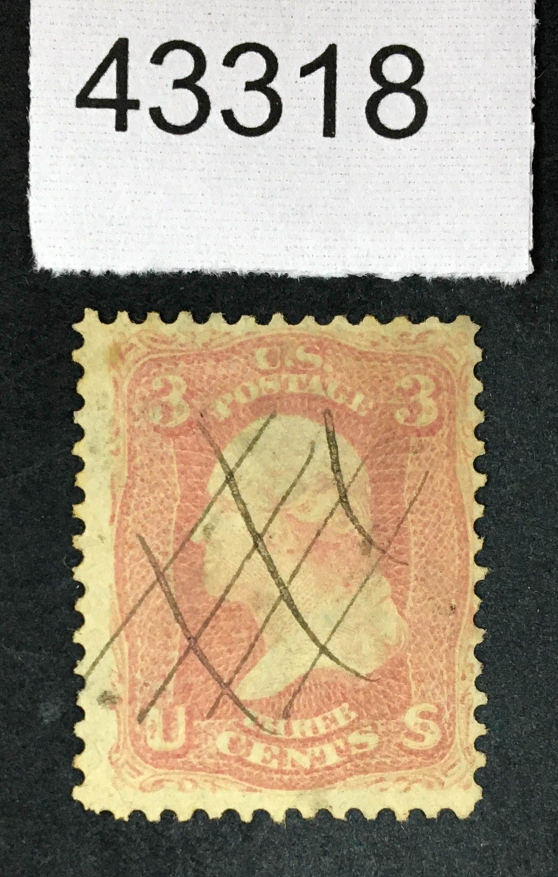 US Stamps # 64 Pink Used $575 LOT #43318 | United States, General Issue ...