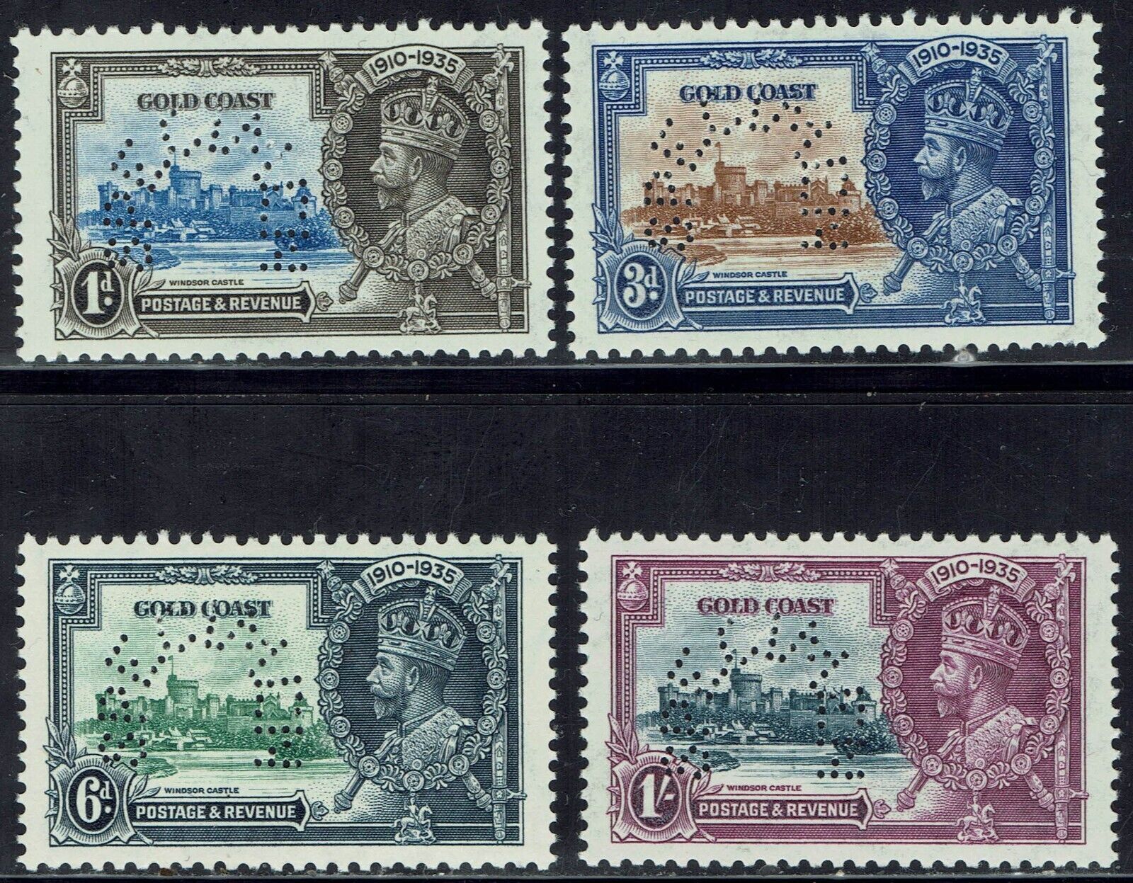 Gold Coast 1935 KGV Silver Jubilee SET Specimen | Africa - Ghana, Stamp ...