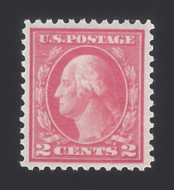 US #461 1915 Pale Carmine Red Wmk 190 Perf 11 Mint OG LH VF SCV $125 ...