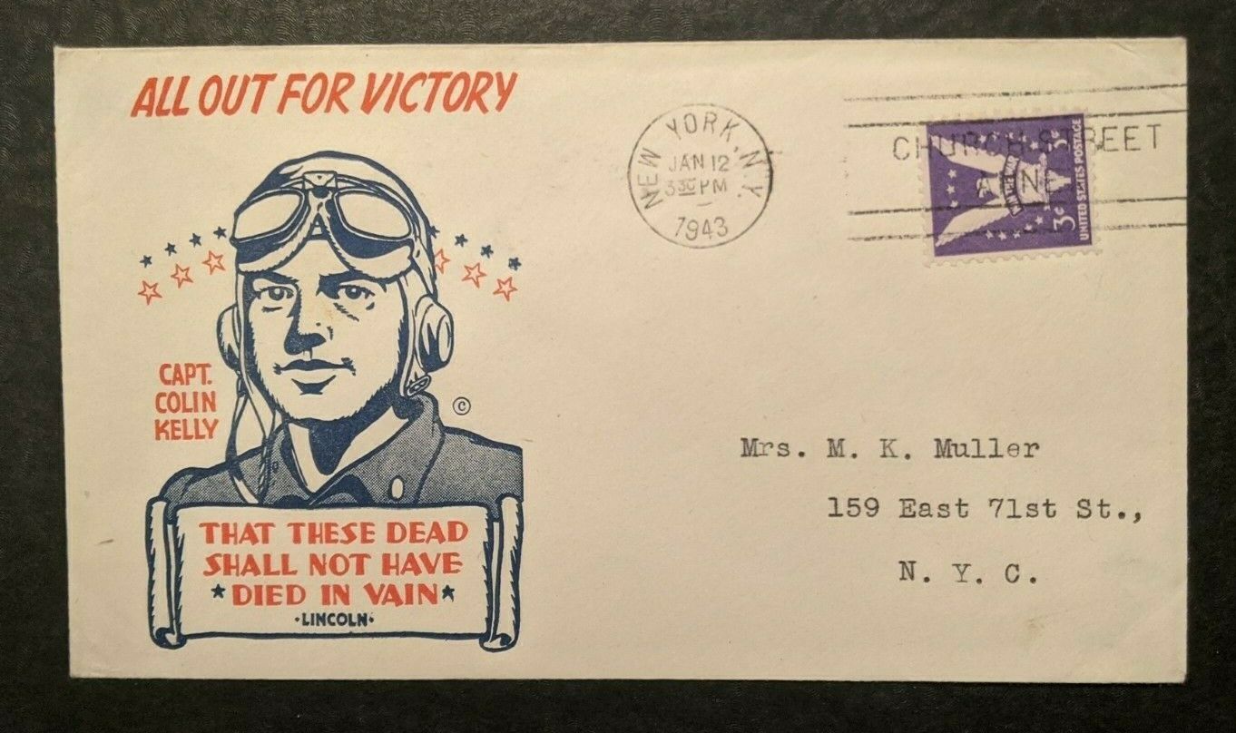 1943 All Out for Victory Captain Colin Kelly NY WWII Illustrated ...
