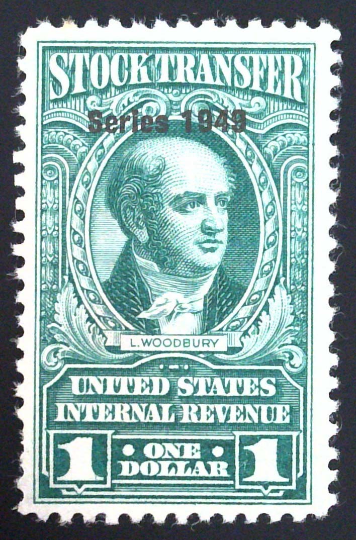 Scott #RD297 - $1 Bright Green - Stock Transfer Stamps - NG - 1949 ...