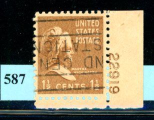 PKStamps - USA - 805 - Used - Plate Number Single #20-587 | United ...