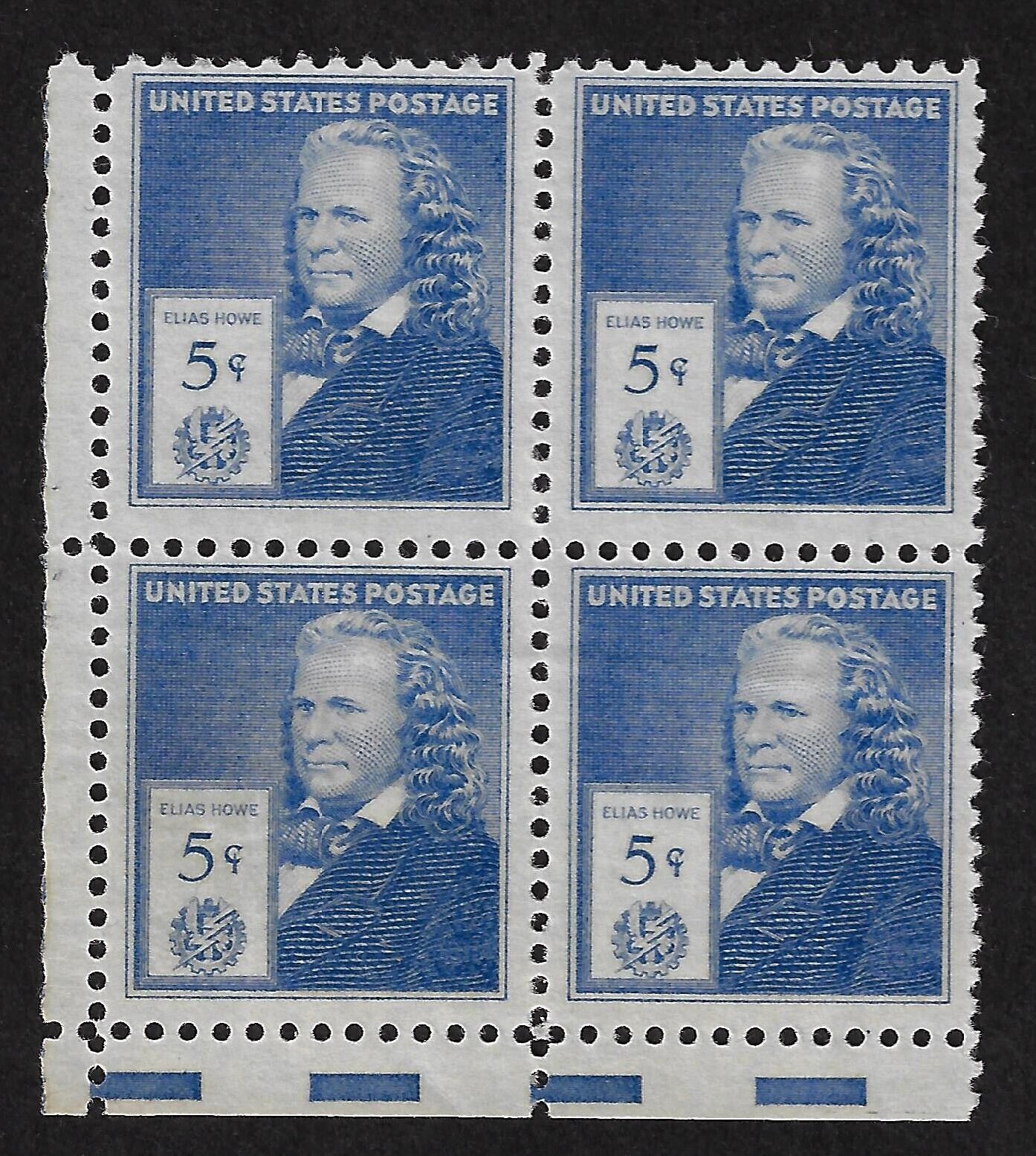 US 892 - MNH Block of 4 - Famous Americans - Elias Howe. | United ...
