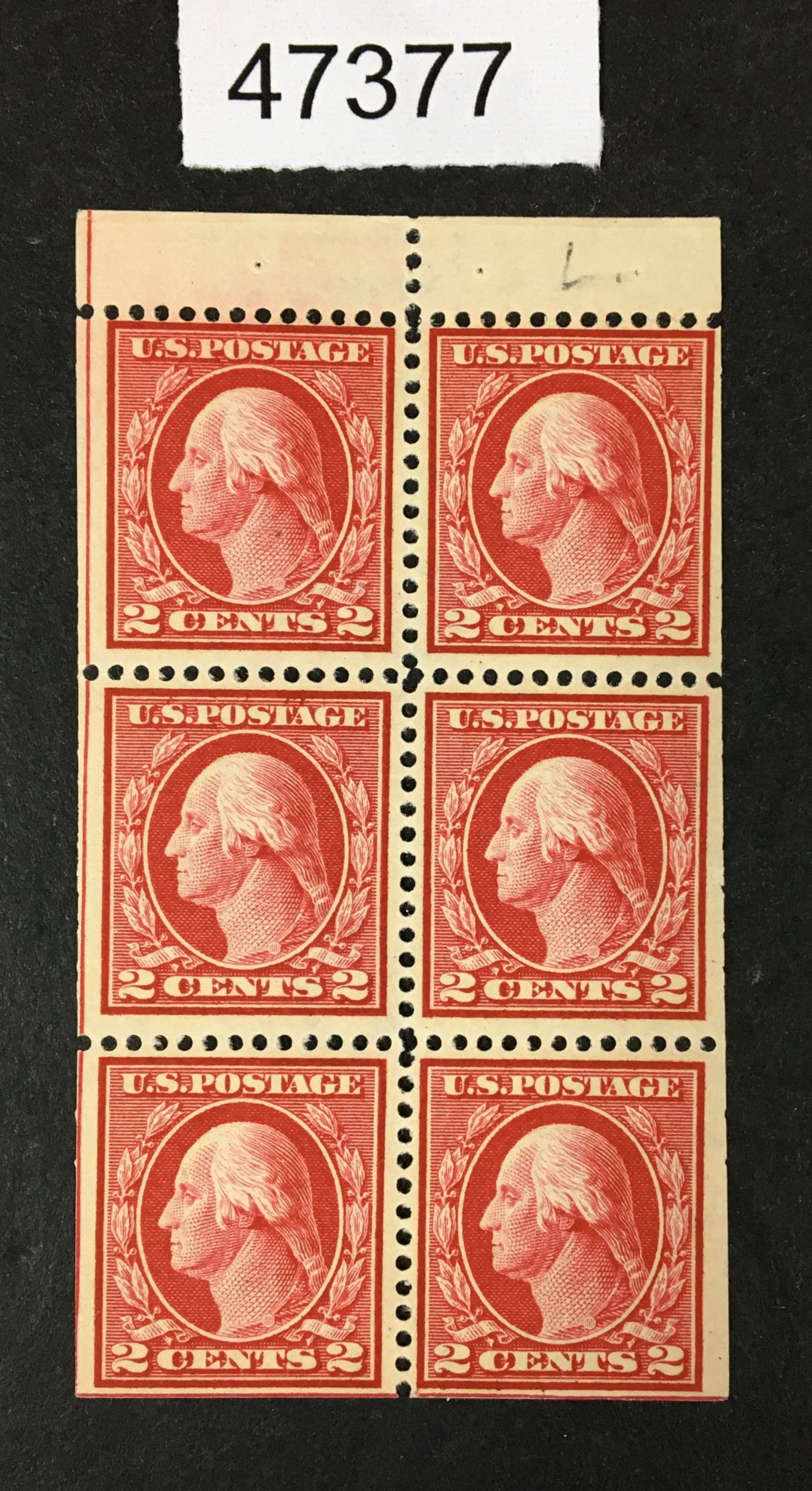 US Stamps # 406a Booklet Pane Mint OG NH $110 LOT #47377 | United ...