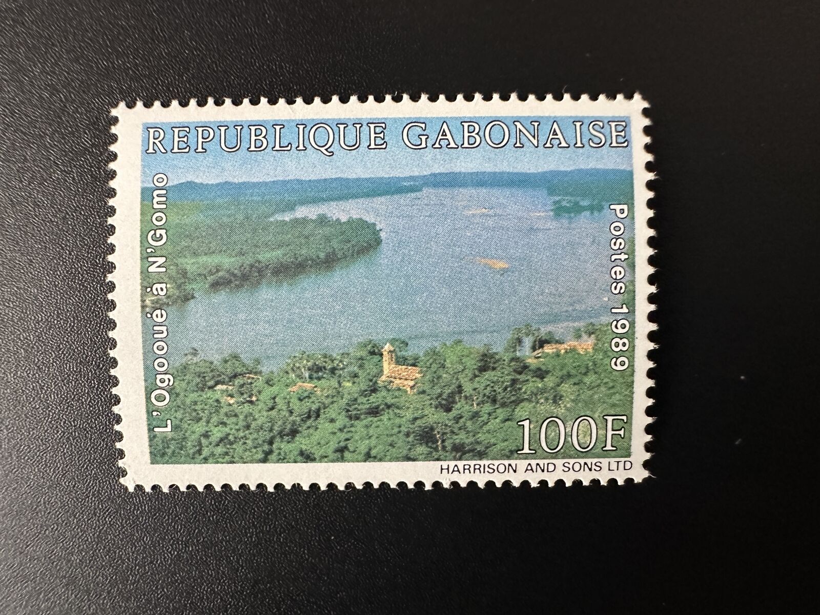 Gabon Gabon 1989 Mi. A 1052 L'Ogooué to N'Gomo River River River ...