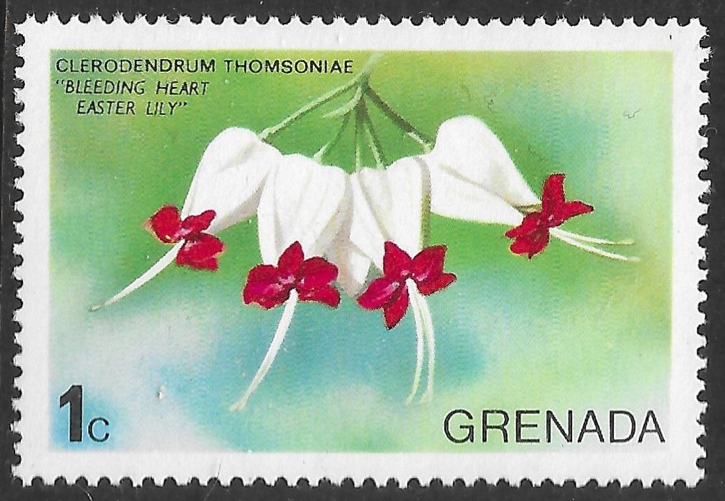 Grenada Scott 613 MNH 1c Bleeding Heart Easter Lily Issue of 1975 ...