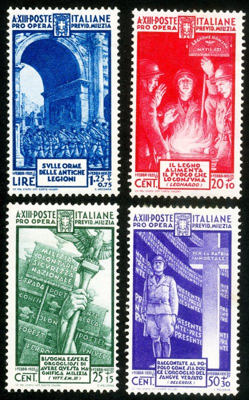 Italy Stamps # B39-42 MLH VF Scott Value $50.00 | Europe - Italy, Semi ...