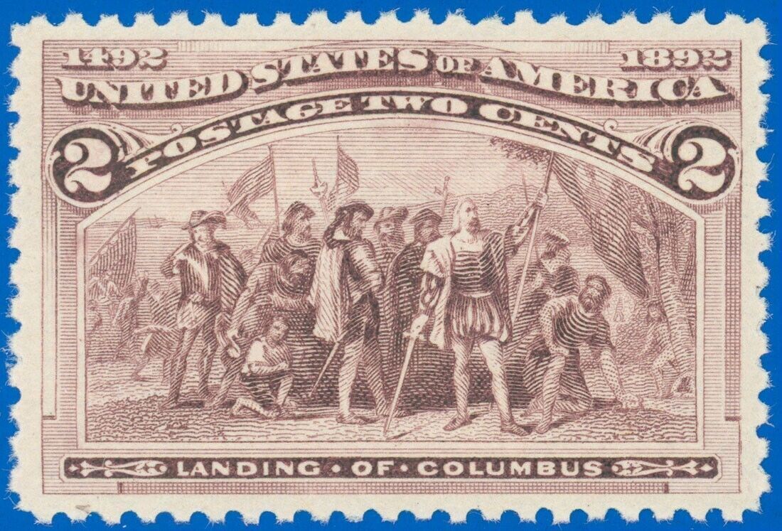 US Scott #231 2¢ COLUMBIAN, Mint-VF/XF-NH, Choice Centering! SCV $30.00 ...