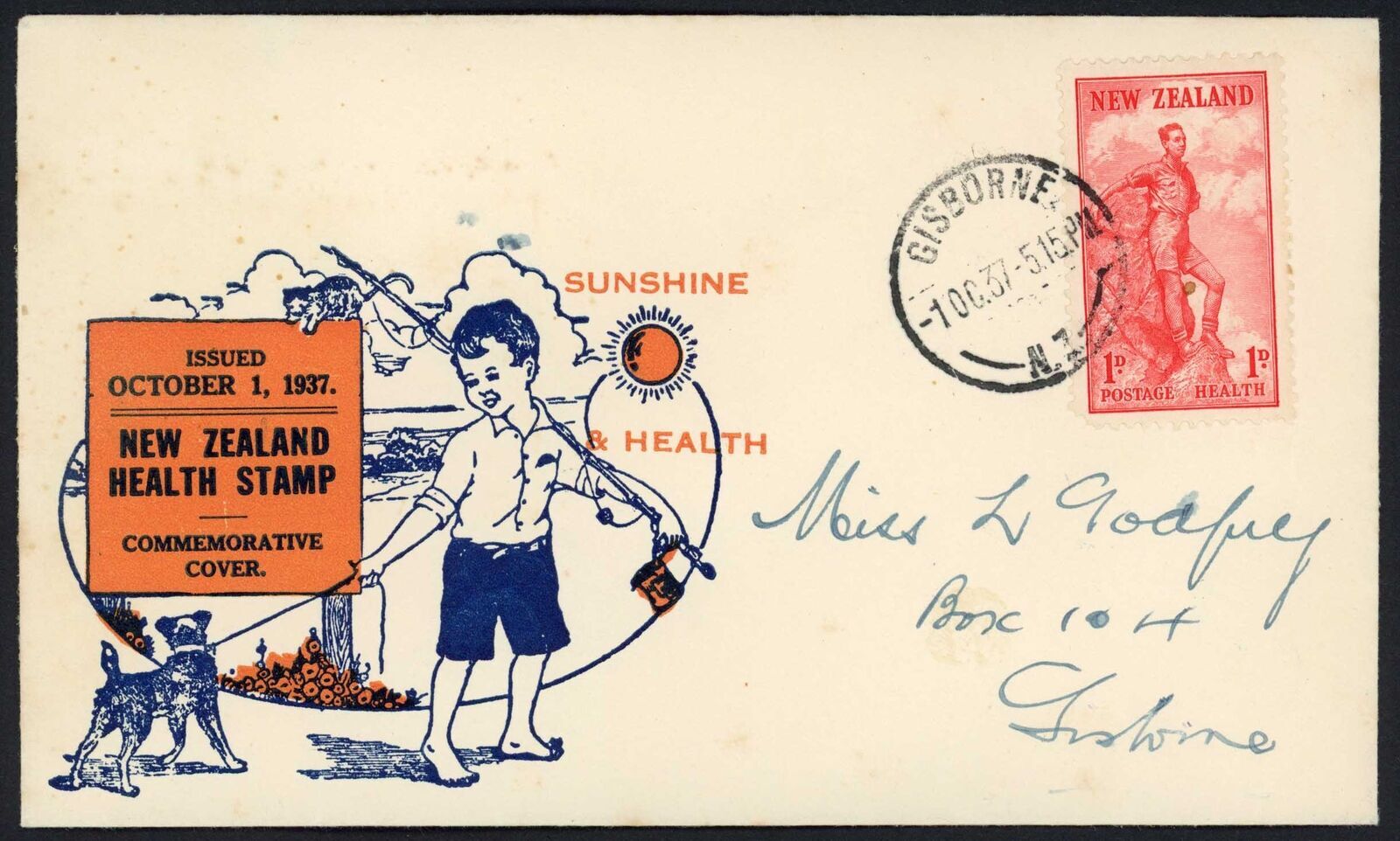 New Zealand SG602 1937 Health FDC | Australia & Oceania - New Zealand ...