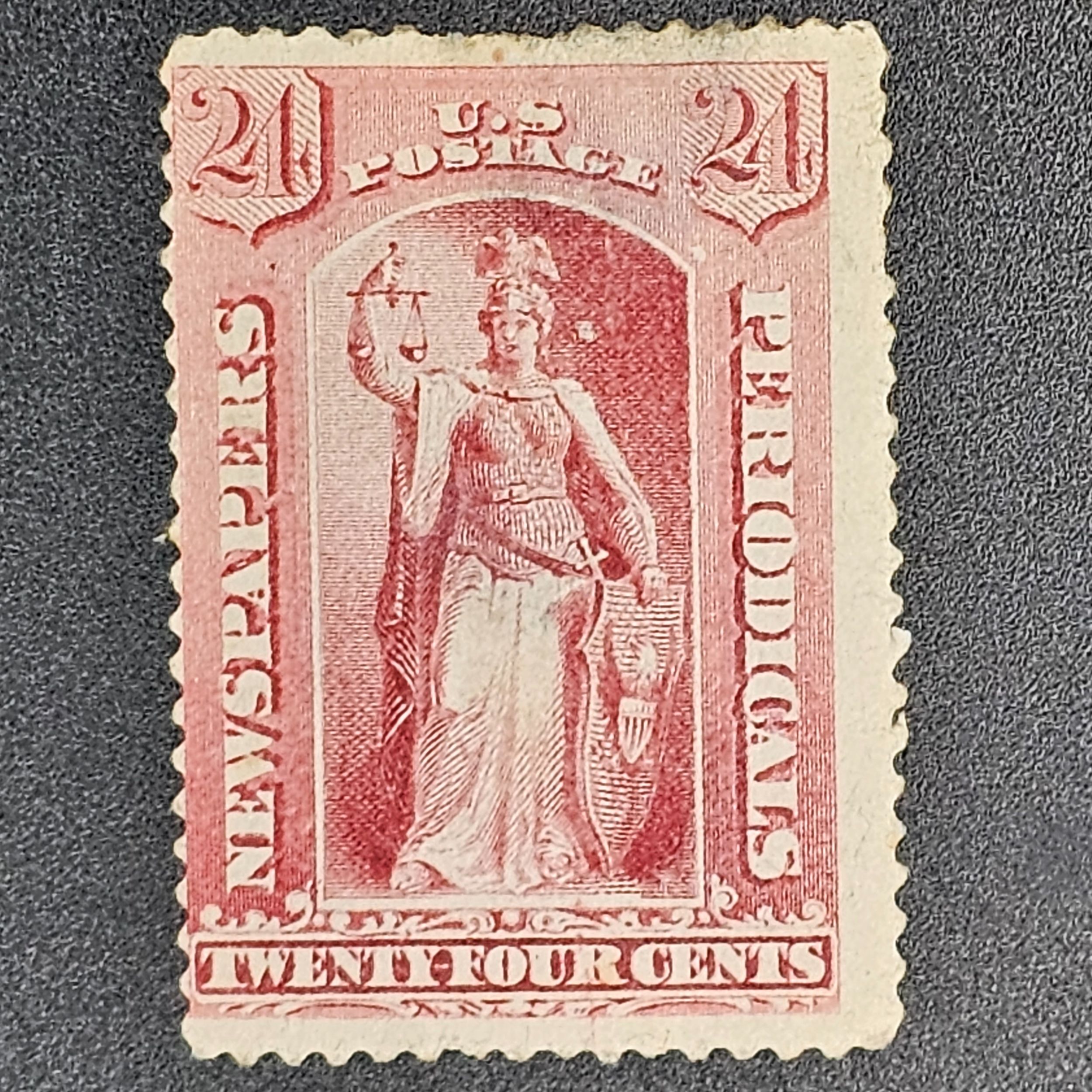 PR17 Newspaper 1875 24cent issue F-NG cv 125.00 | United States ...