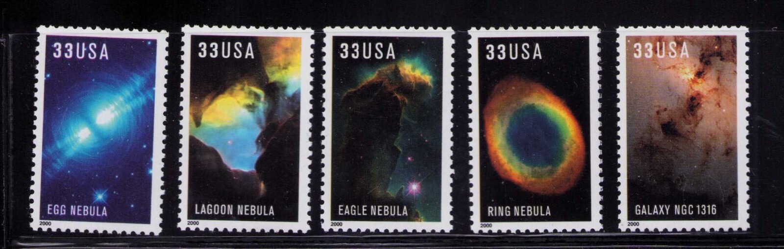 3384-3388 33¢ Hubble Space Telescope Complete Stamp Set MNH 2000 ...