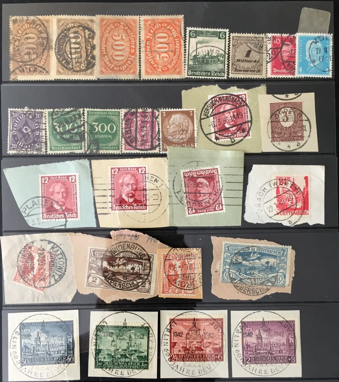 Germany Danzig Sleswig Post Offices Early On and Off Piece (200+)HP51 ...