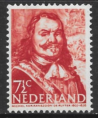 Netherlands 252: 7.5c Admiral Michiel Adriaanszoon de Ruyter (1607-1676 ...