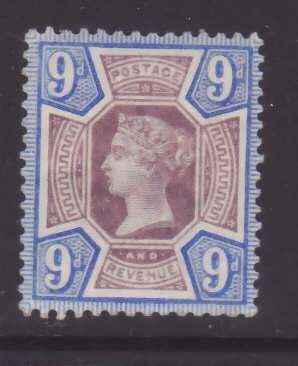 Great Britain-Sc#120- id9-unused LH og 9p QV -1887-92- | Worldwide ...