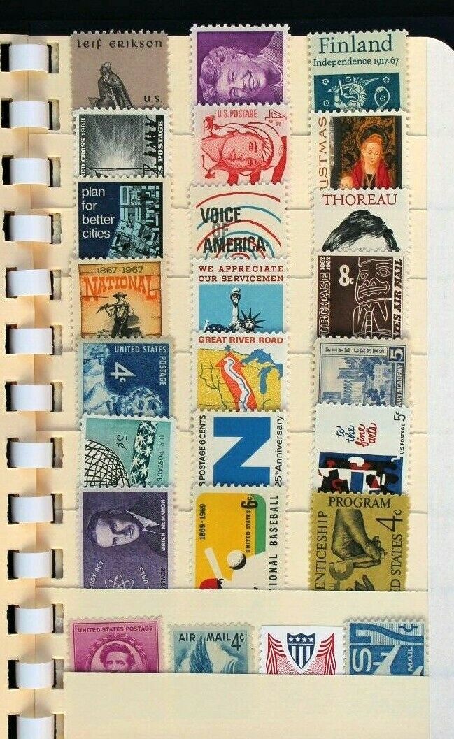 US Stamp Collection 125 MNH Vintage USA Stamps All Different in Stock ...