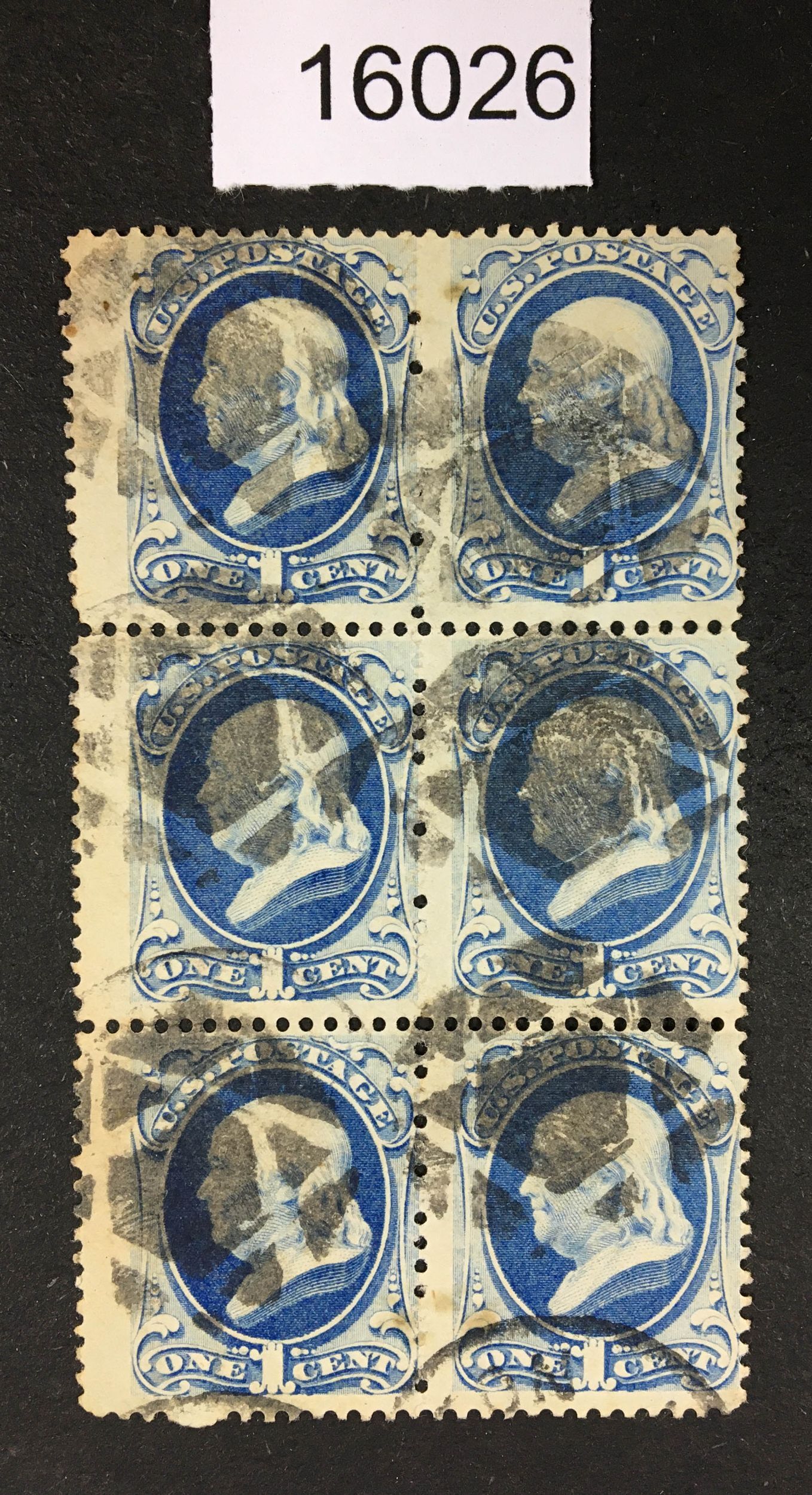 US Stamps # 182 Block of 6 Used $80++ LOT #16026 | United States ...