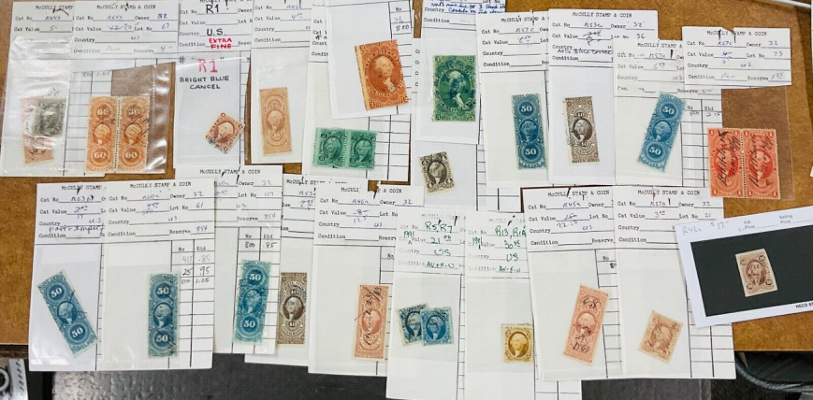 25 different 1st issue Revenue Stamps collection R1- 86c | United ...