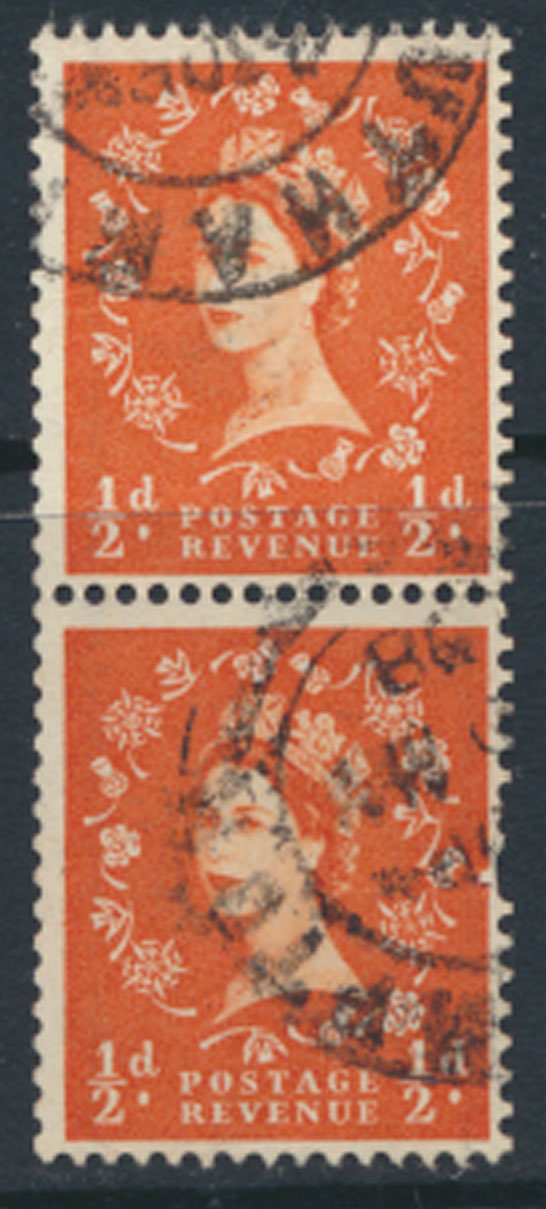 GB SG 561 pair 1957 Graphite bars Wilding SC# 317c Used see scans and d ...