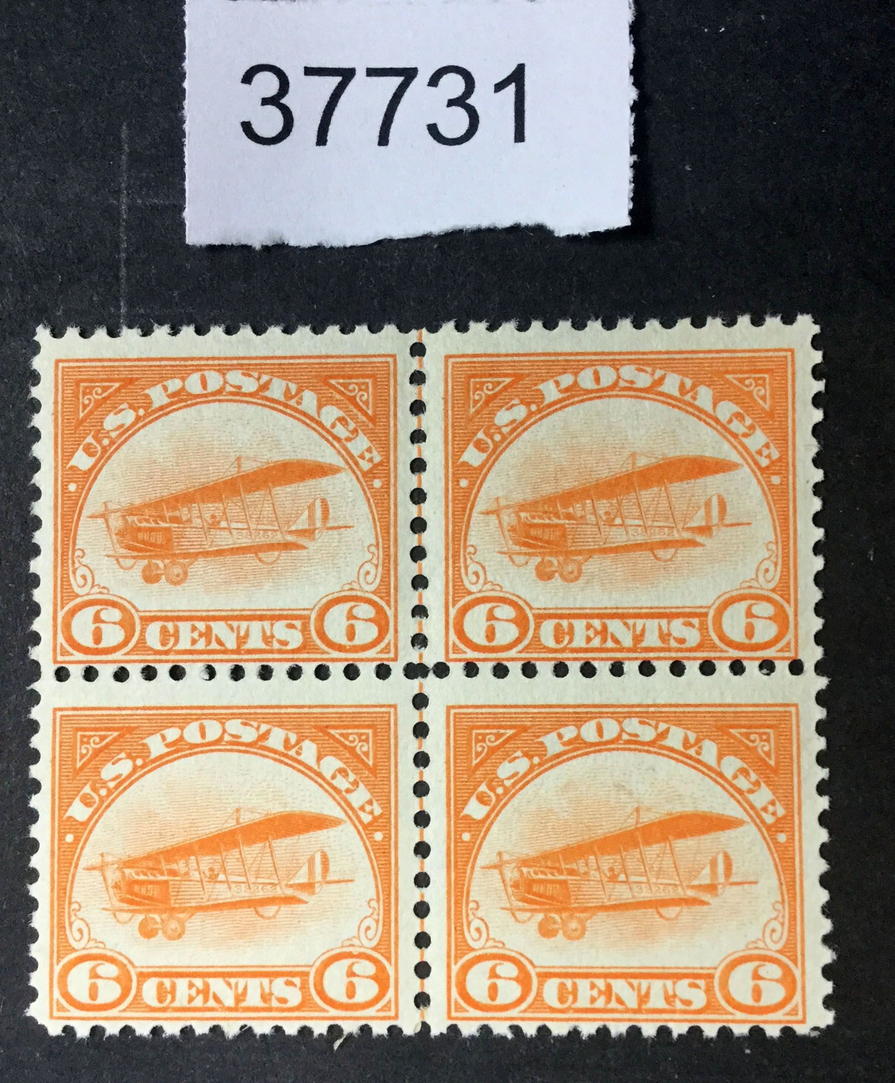US Stamps #C1 Mint OG NH Block Post Office Fresh $440 LOT #37731 ...