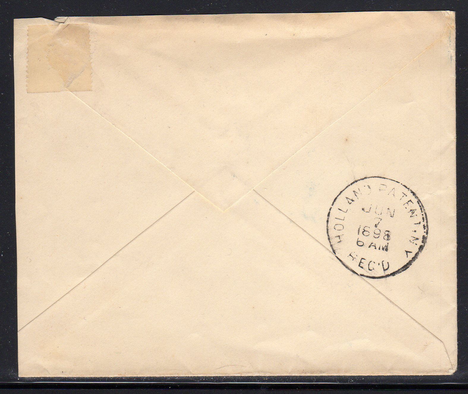 US Redlands CA Spanish American Patriotic to Holland Patent NY 1898 ...