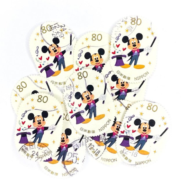 10 x Mickey Mouse used, Japanese postage stamps all off paper | United ...