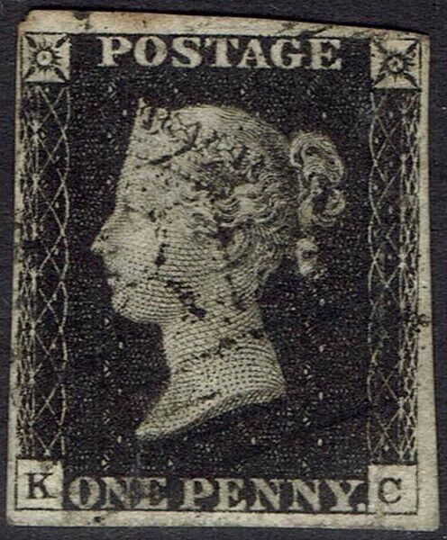 Great Britain 1840 QV 1d Black Used | Great Britain, Stamp / HipStamp