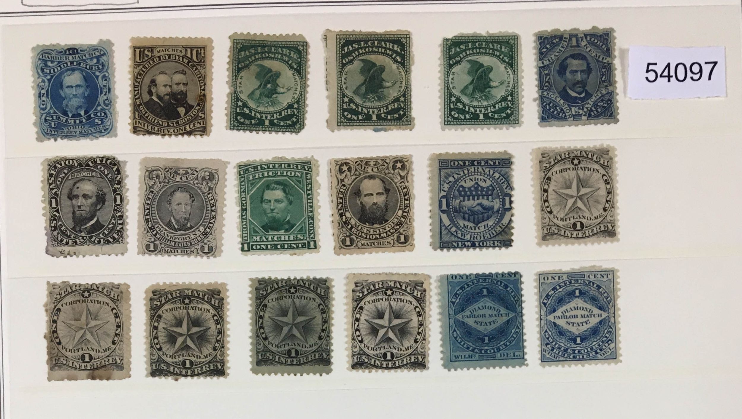 US Stamps Match & Medicine Group Used LOT #54097 | United States ...