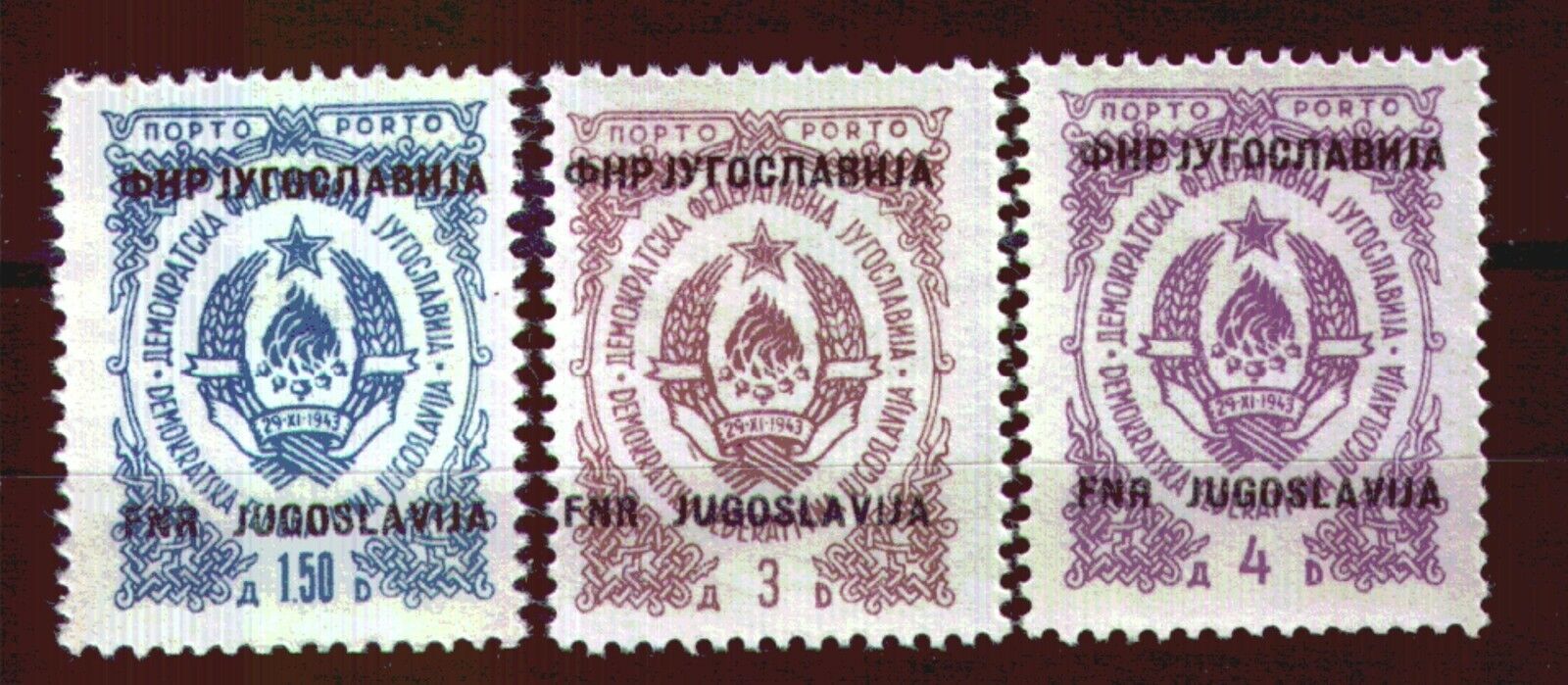 599 - Yugoslavia 1950 - Porto - Overprint - MNH Set | Europe ...