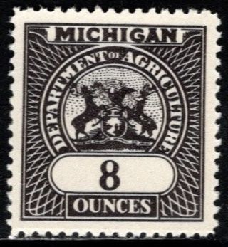 1938 Michigan Revenue 8 Ounces Department of Agriculture Feed ...