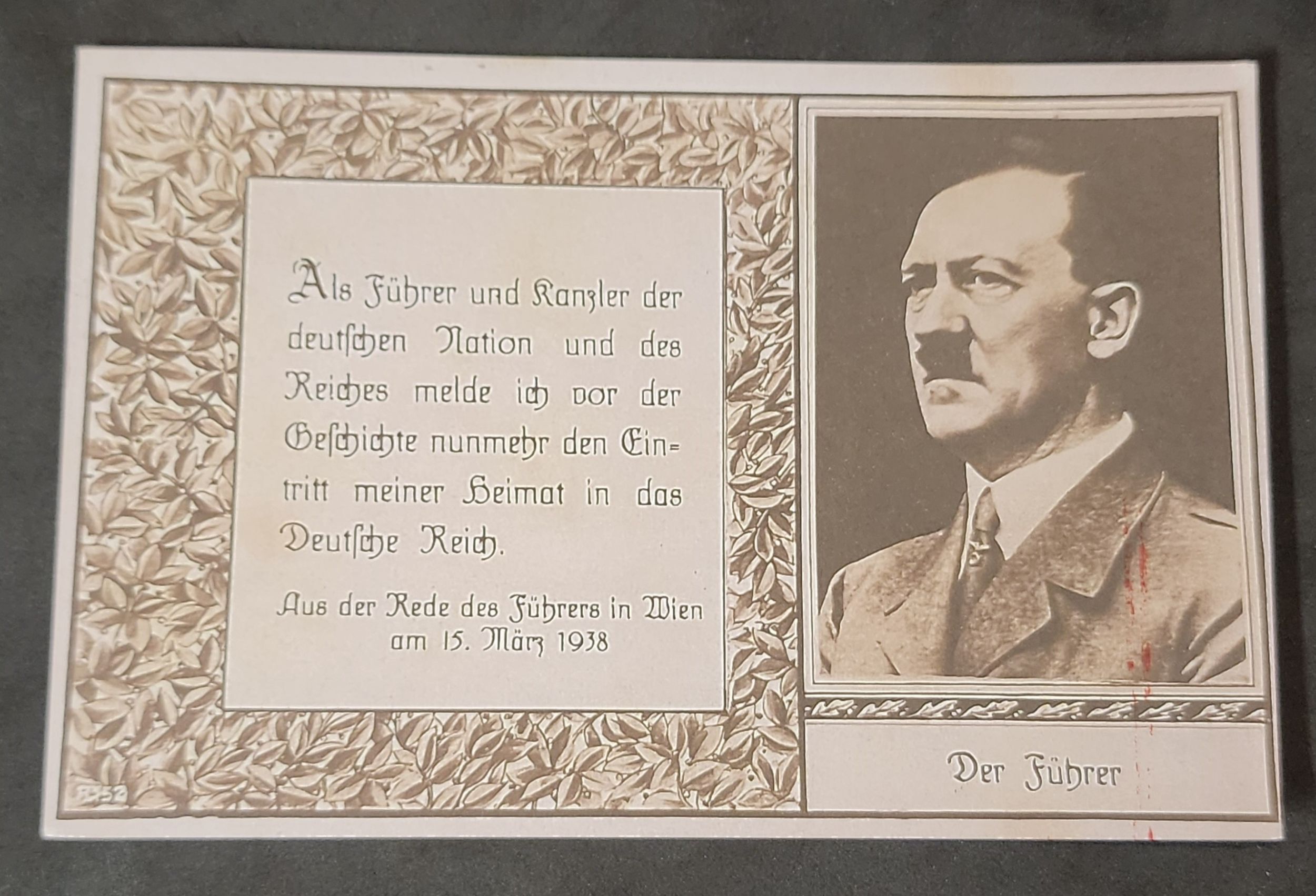 Nazi Germany Third Reich NSDAP Propaganda Postcard Steel Helmet soldier ...