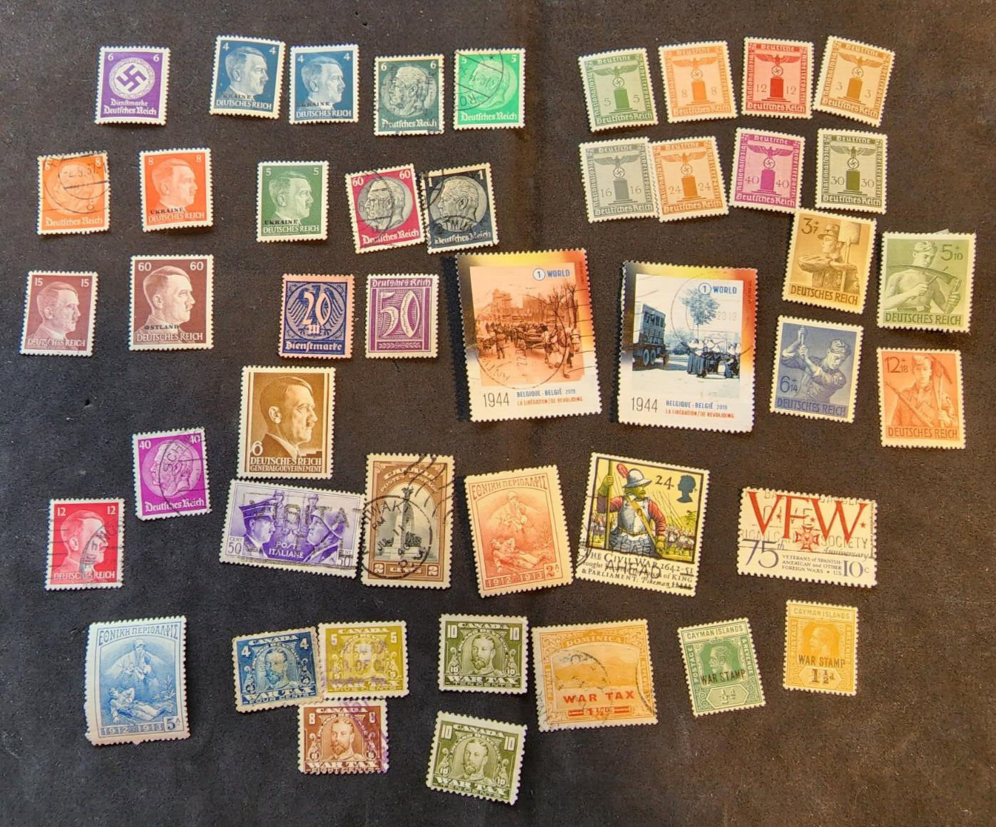 WW2 WWII German Third Reich NSDAP Nazi War Military stamps Hitler ...