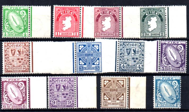 Ireland 1922-3 Scott 65-76 Definitives Monogram wmk MNH | Europe ...