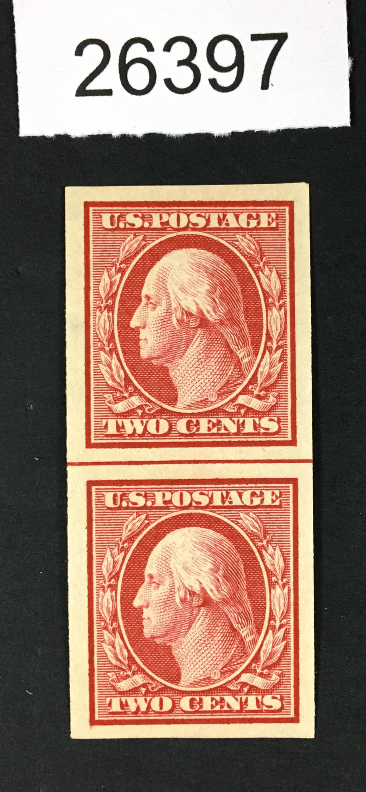 US Stamps # 384 Imperf Line Pair Mint OG NH LOT #26397 | United States ...