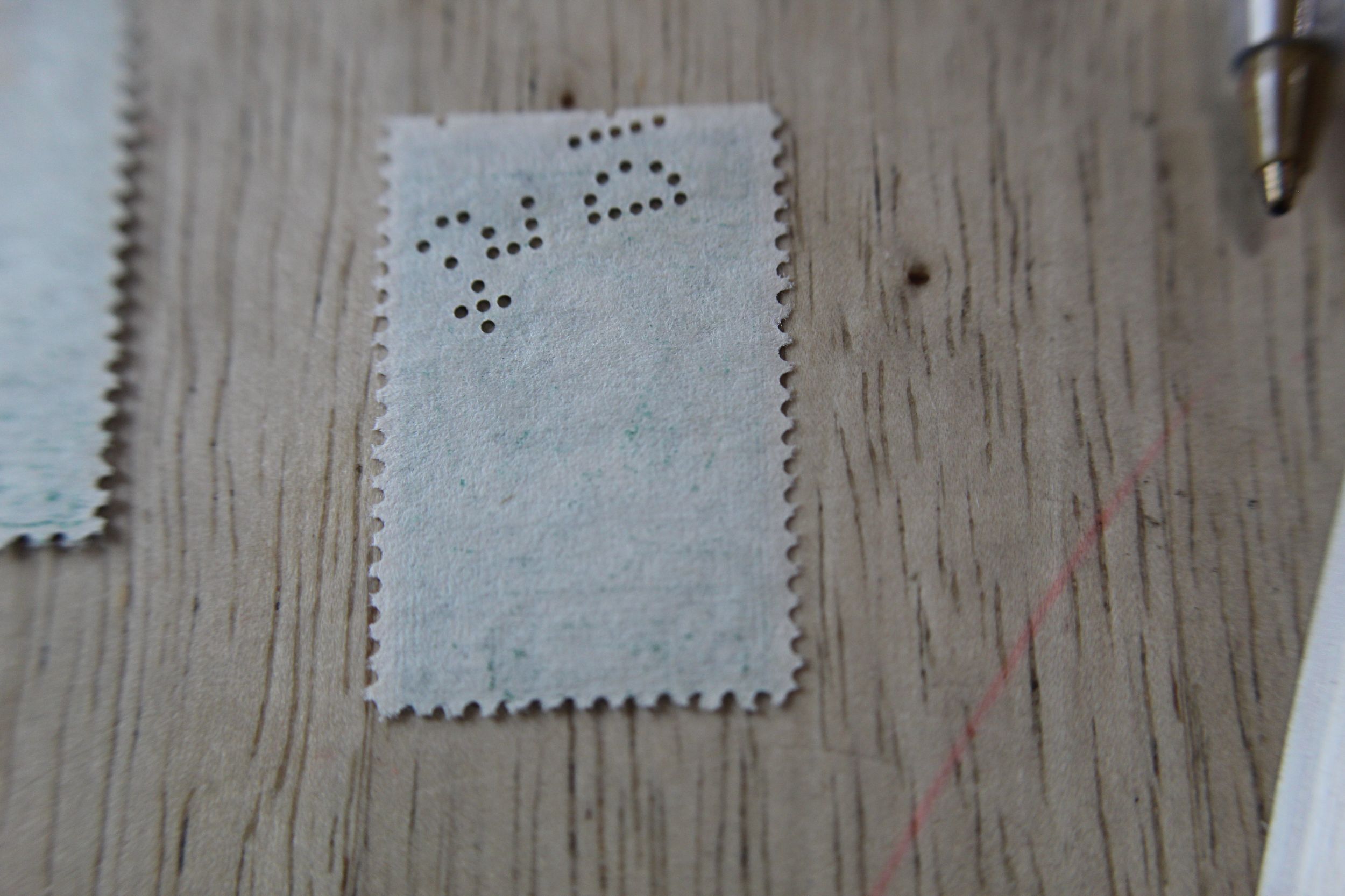 US Rd329 Used Stock Transfer Green Perfed Initials Cancel | United ...