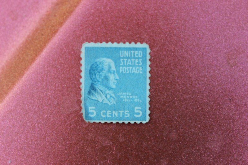 James Monroe Stamp 5 Cent | United States, Stamp / HipStamp
