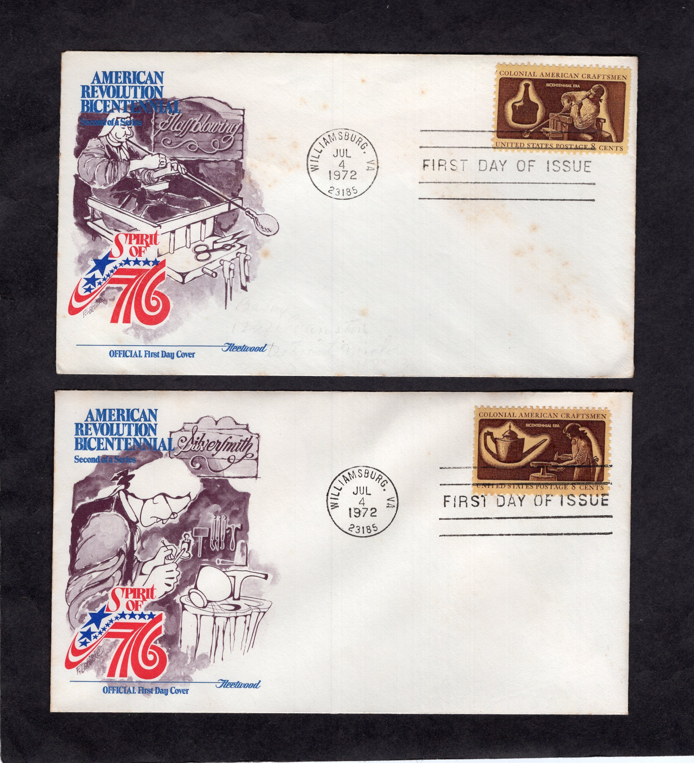 1456-1459 Craftsmen, set/4 FDC Fleetwood some staining | United States ...