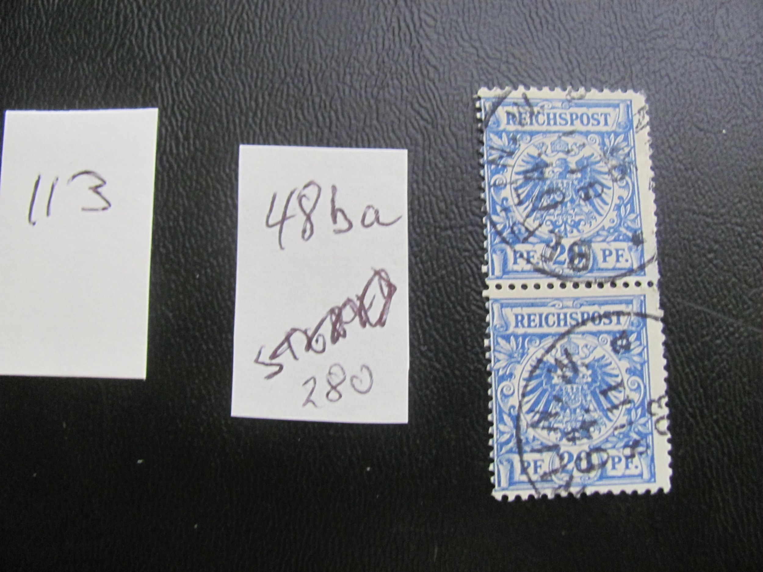 Germany 1889 Used MI. 48ba Pair SC 49 Fine 280 Euros (113) | Europe ...