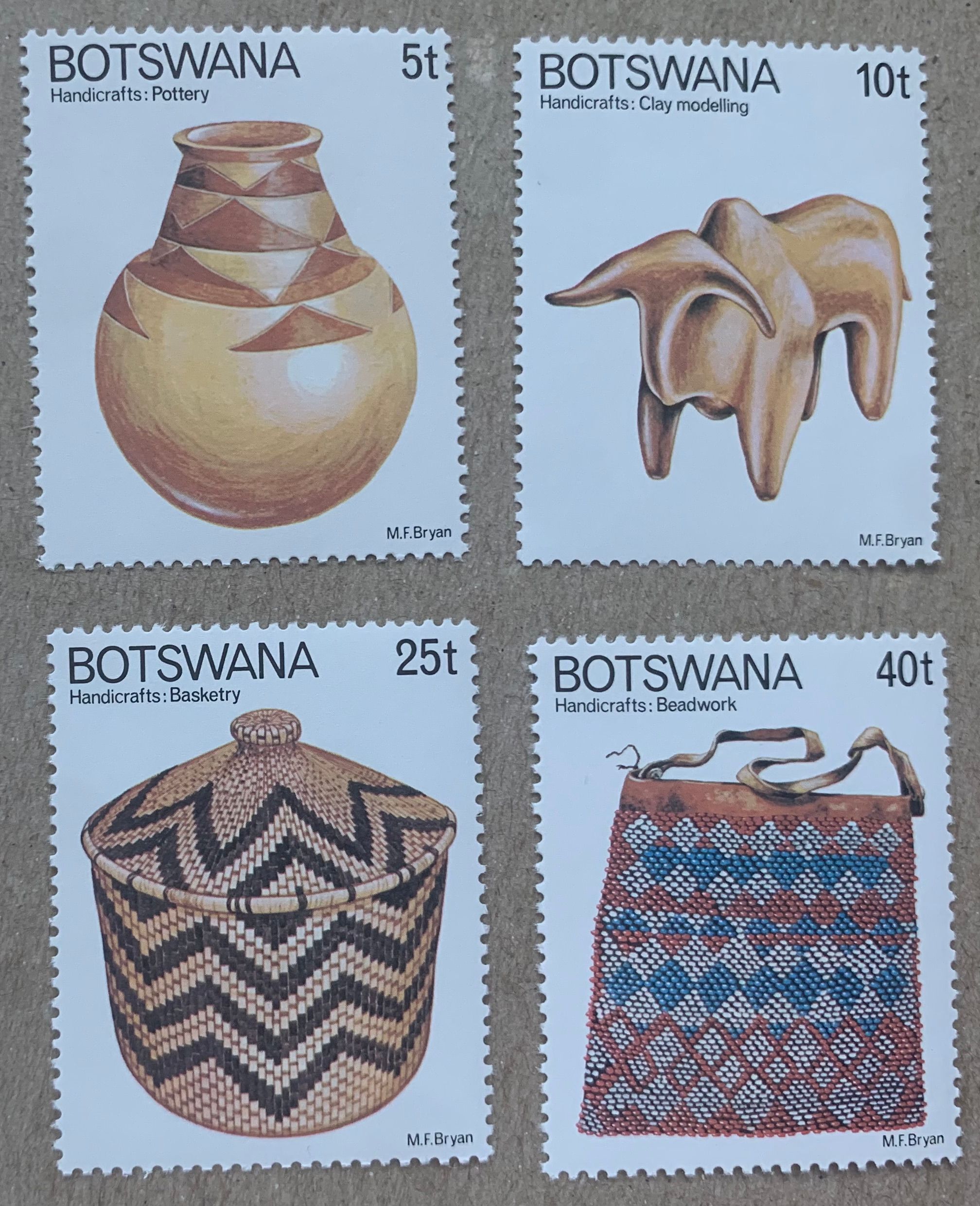Botswana 1979 Handicrafts, MNH. Scott 230-233, CV $1.25 | Africa ...