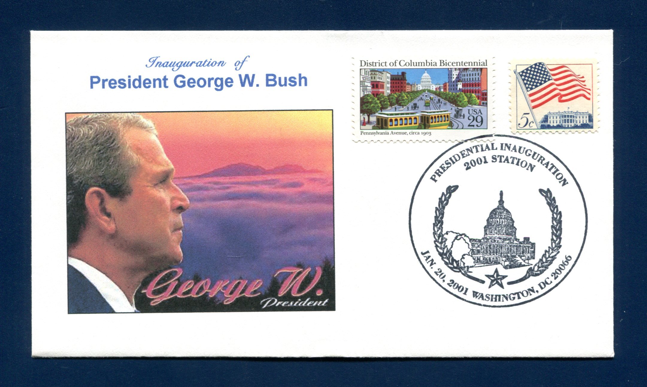 2001 President George W. Bush Inauguration Cover - Ginsburg | United ...