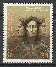 1986 Canada - Sc 1091 - used VF - 1 single - Molly Brant | Canada ...