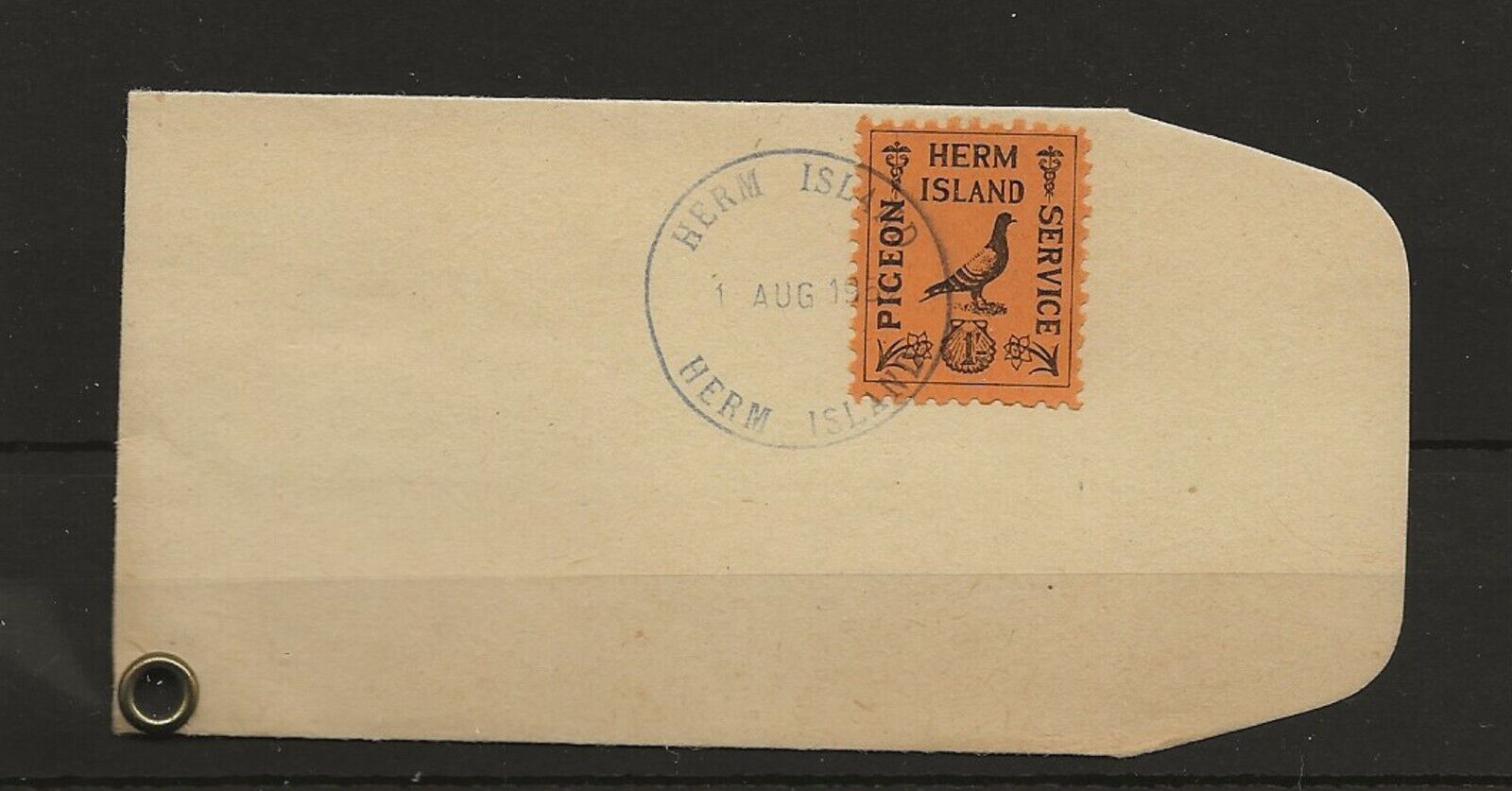 GB Local Herm Is. No.H1 used on parcel envelope 1 Aug 1952 | Great ...