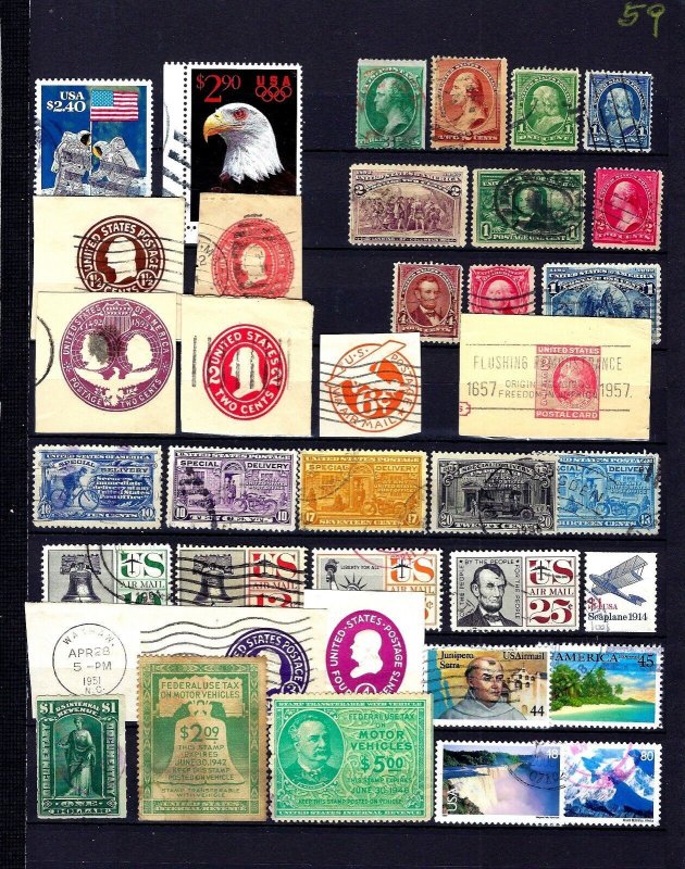 JASTAMPS: Nice Vintage US Old Stamp LOT Collection, see scan | United ...
